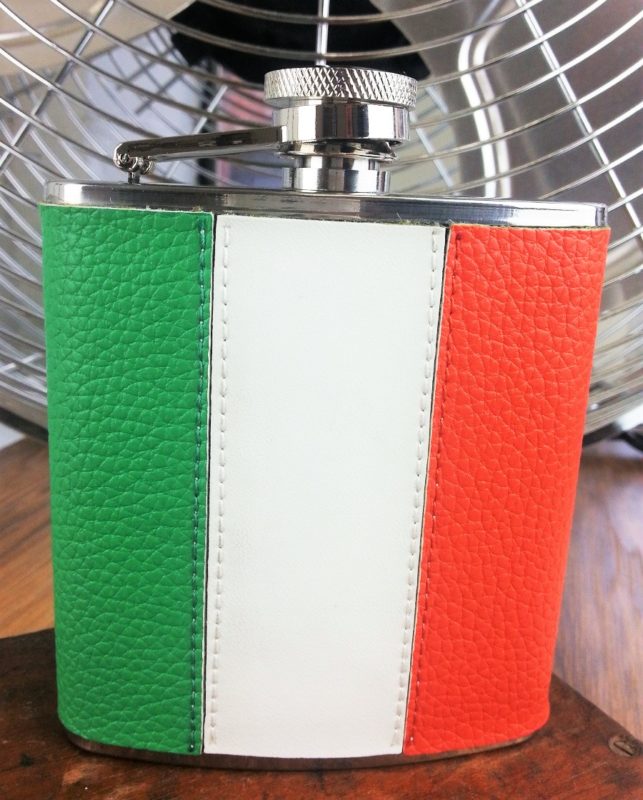 Classic Irish Tricolour Hip Flask | FlaskStore Engraved Hip Flasks